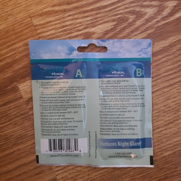 Crystal Fusion | Other | Crystal Fusion 2 Part Windshield Treatment ...